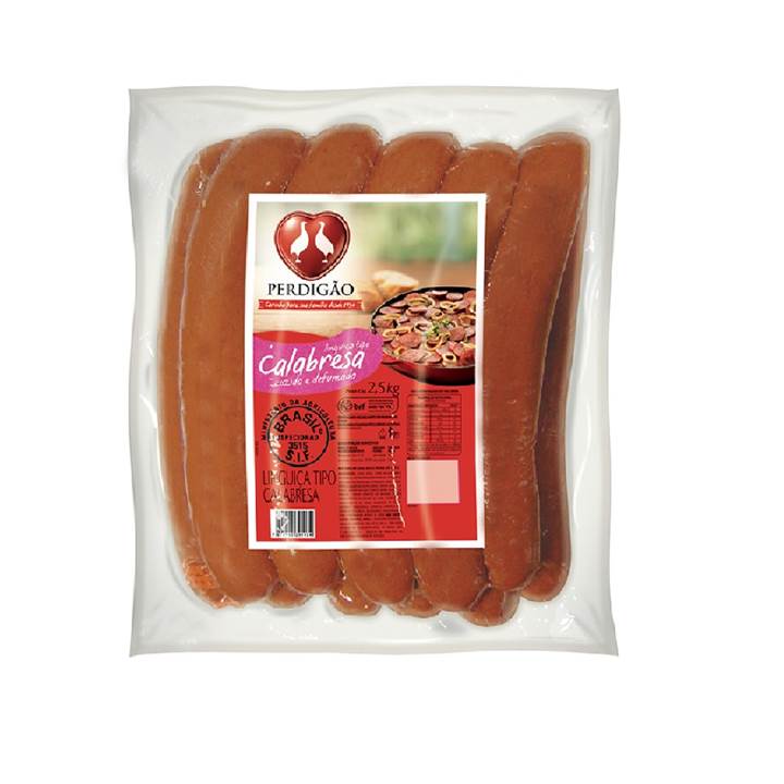 Ling Def Tp Calabresa Perdigao 2,5kg | Megga Distribuidora