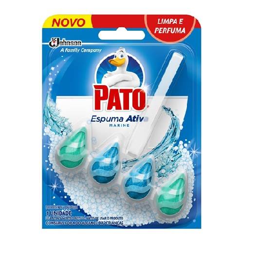 BLOCO SANITARIO PATO ESPUMA ATIVA MARINE | Megga Distribuidora